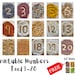 Classroom Numbers, Printables Printable, Natural, Numbers, Objectives ...