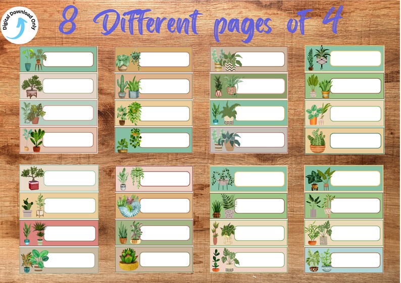 Neutral Boho Classroom Labels, Printable Name Plates, Boho for the ...