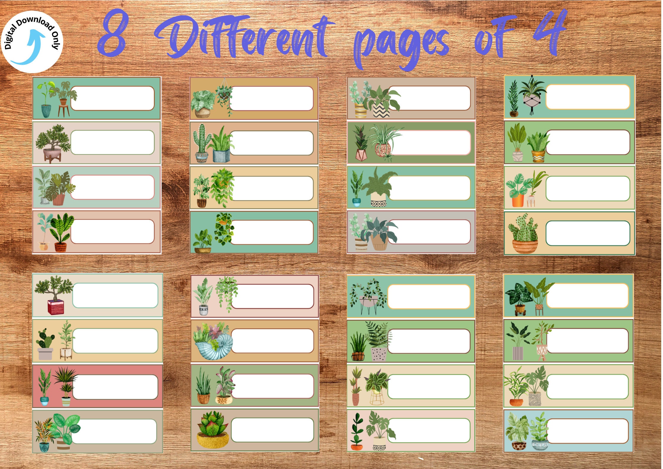 Neutral Boho Classroom Labels, Printable Name Plates, Boho for the ...