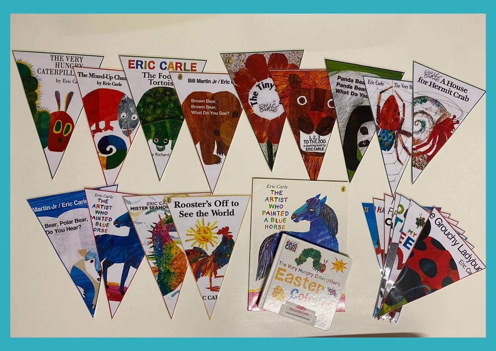 Eric Carle Book Bunting, Diy Baby Shower Decorations, Neutral Baby ...