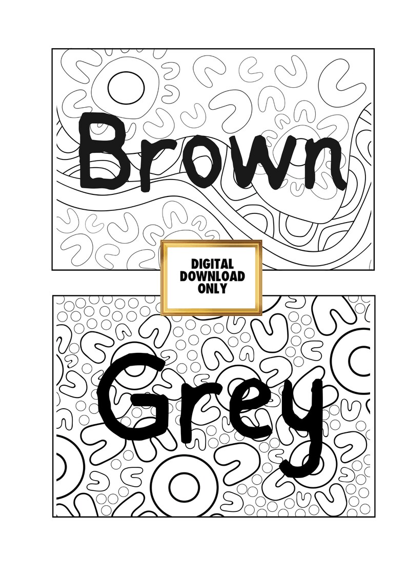 Indigenous Colour Cards, Aboriginal Patterned Colour Posters, Printable ...