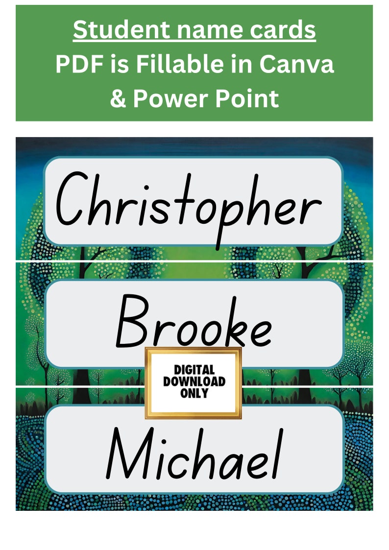 Indigenous Student Name Cards, Aboriginal Printable Classroom Resources ...