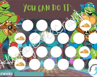 Ninja Reward Chart - Etsy UK