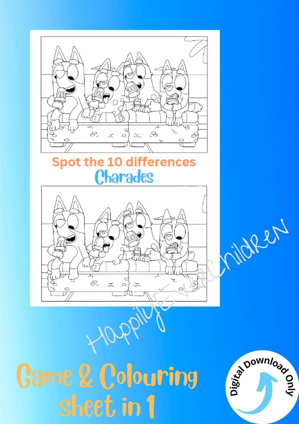 Spot the Difference Activity Page Spot the Difference Spot - Etsy