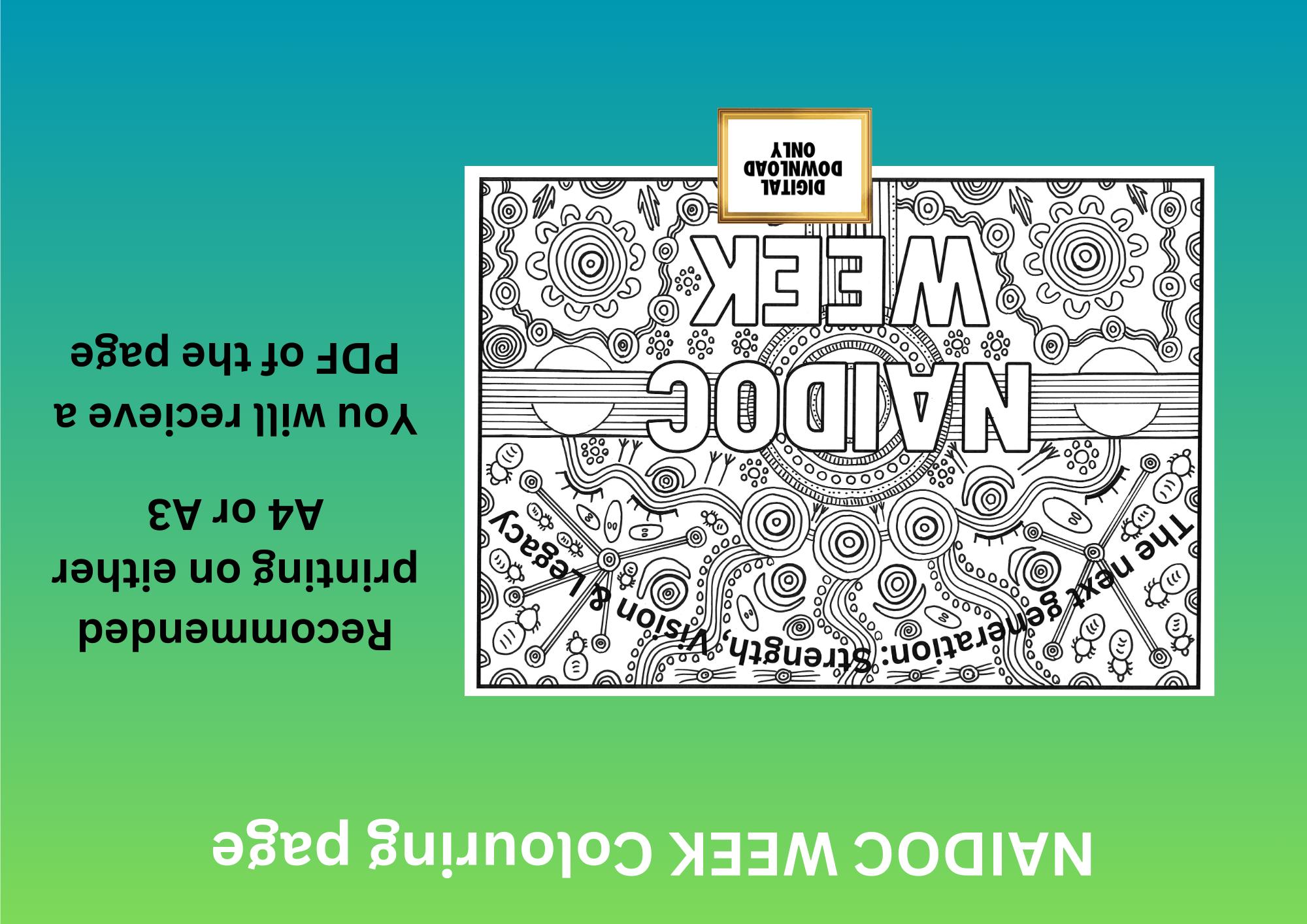 NAIDOC WEEK Printable Colouring Page for Students, NAIDOC Week ...