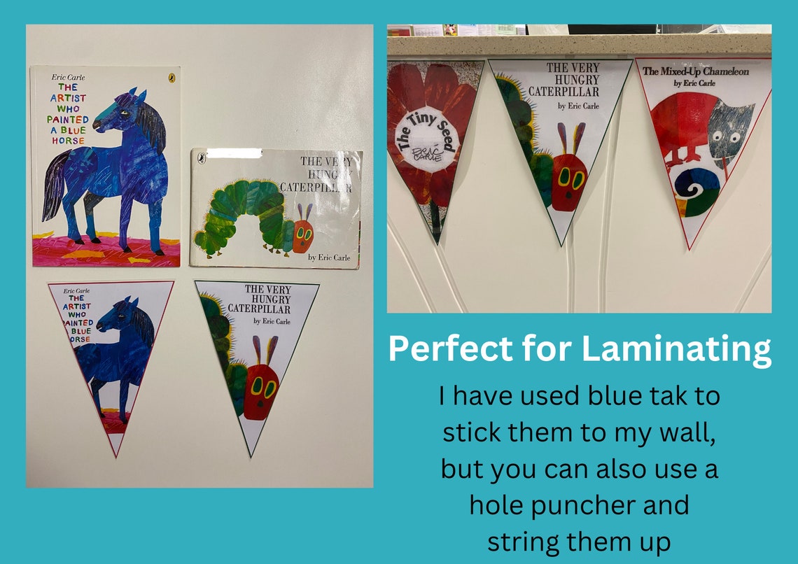 Eric Carle Book Bunting, Diy Baby Shower Decorations, Neutral Baby ...