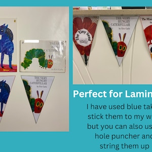 Eric Carle Book Bunting, Diy Baby Shower Decorations, Neutral Baby ...