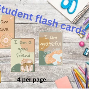 Indigenous Affirmation Flash Cards and Posters, Printable Classroom ...