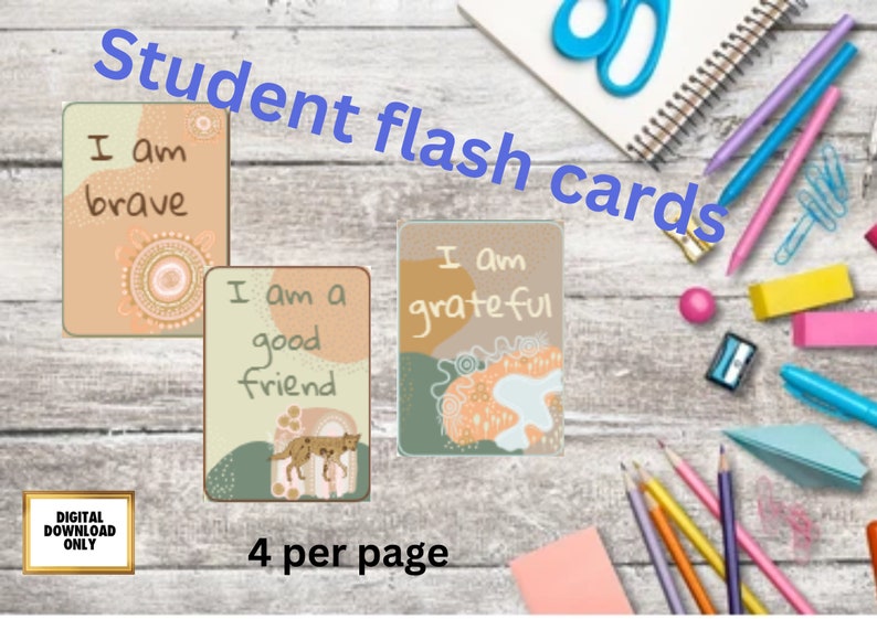 Indigenous Affirmation Flash Cards and Posters, Printable Classroom ...