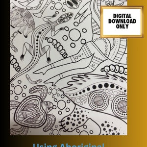 Aboriginal Australia Colouring Sheet, Printable Classroom Resource ...