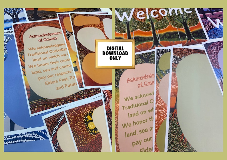 Indigenous Classroom Poster Pack. Aboriginal Art Printable and Fillable ...