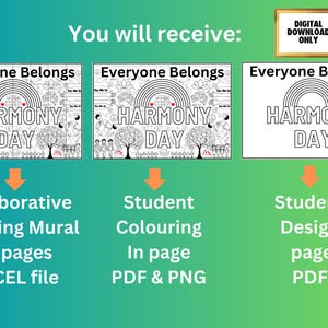 Harmony Day Printable Classroom Mural, Collaborative Student Mural ...