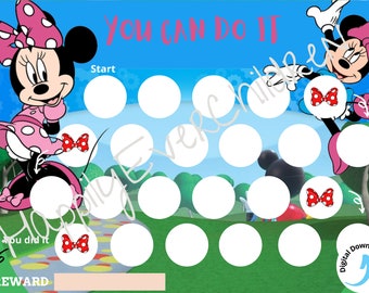 Minnie Mouse Reward Chart - Etsy