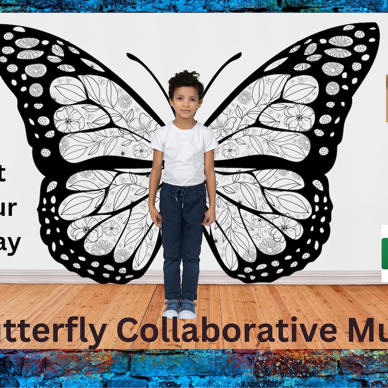 Butterfly Mural - Etsy