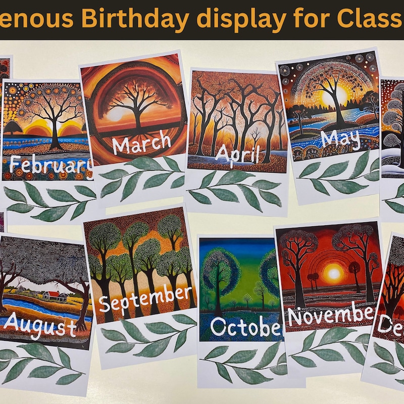 Aboriginal Birthday Chart - Etsy Australia
