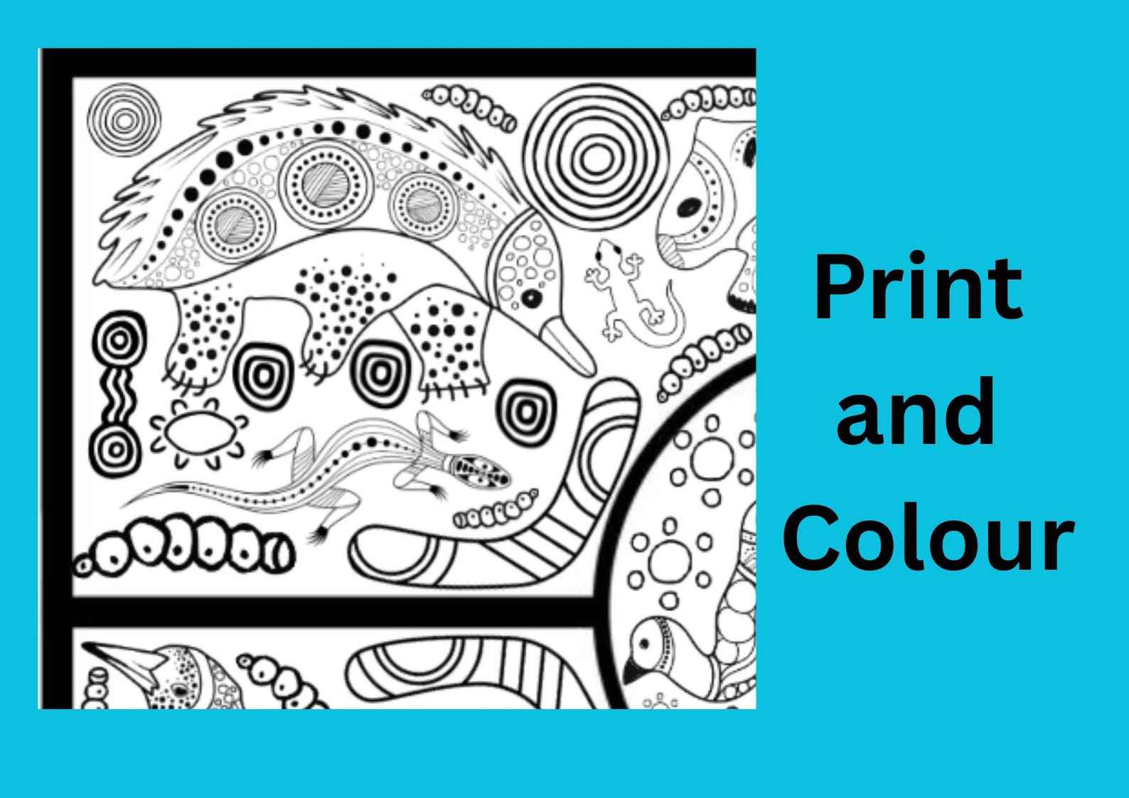 Aboriginal Flag Printable Colouring Page, NAIDOC WEEK Printable ...