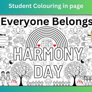 Harmony Day Printable Classroom Mural, Collaborative Student Mural ...