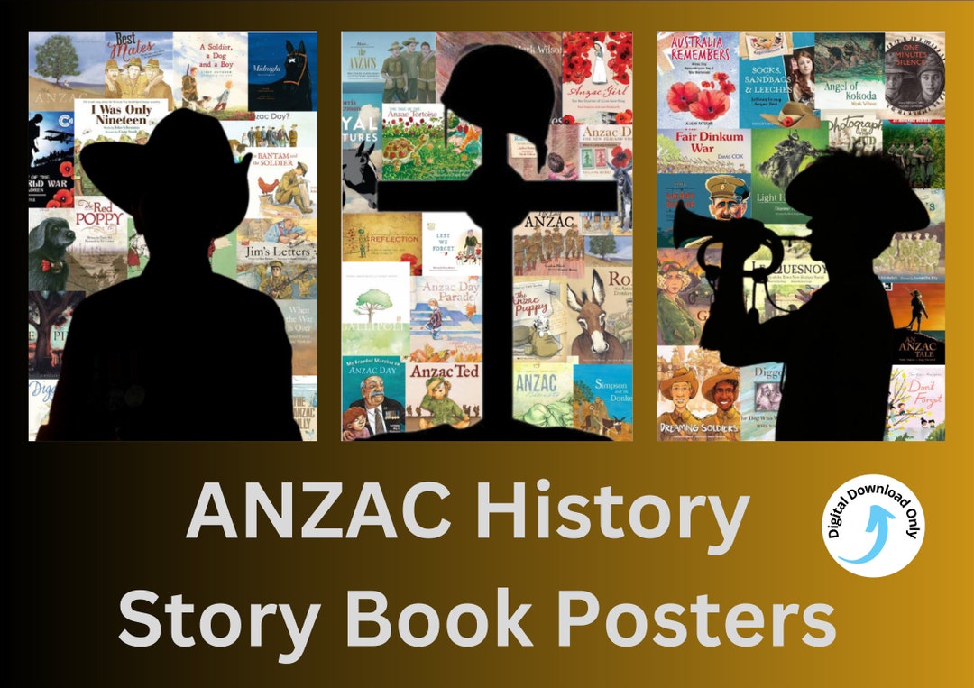 ANZAC Day Story Book Posters, ANZAC Day Resources, Book Week, School ...