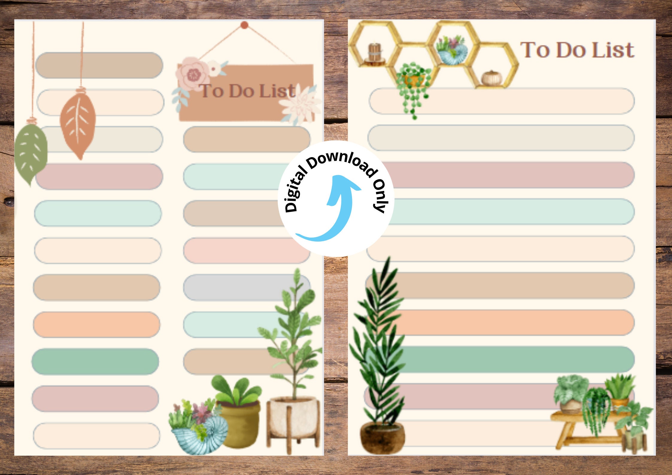 To Do Lists Printable To-do List Digital Download 5 Day to - Etsy