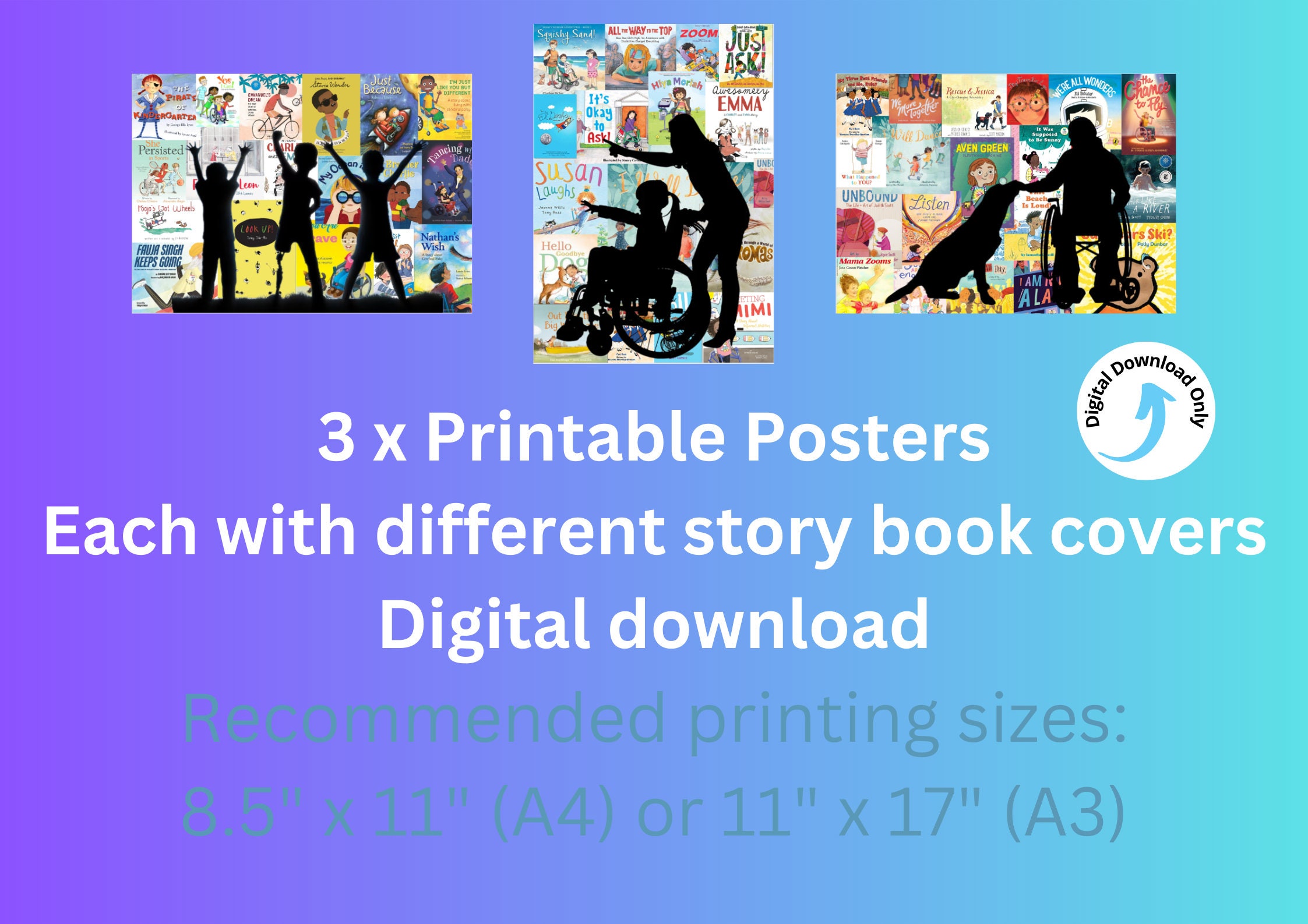 Disability Story Book Posters, Book Week Resources, Library Display ...