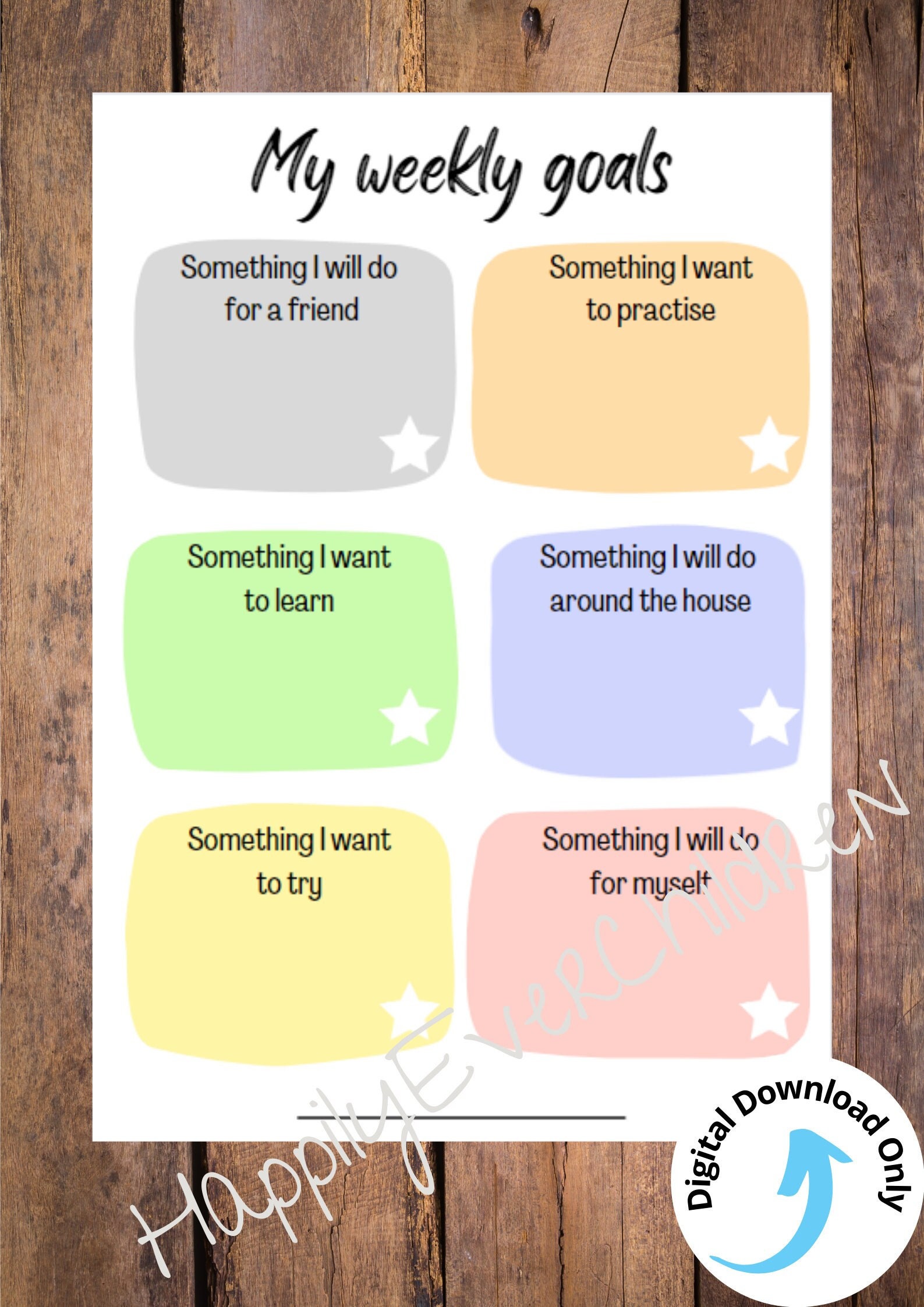 Kids Goal Planner, Goal Setting, Goal Templates, Goals for Kids, Goals ...