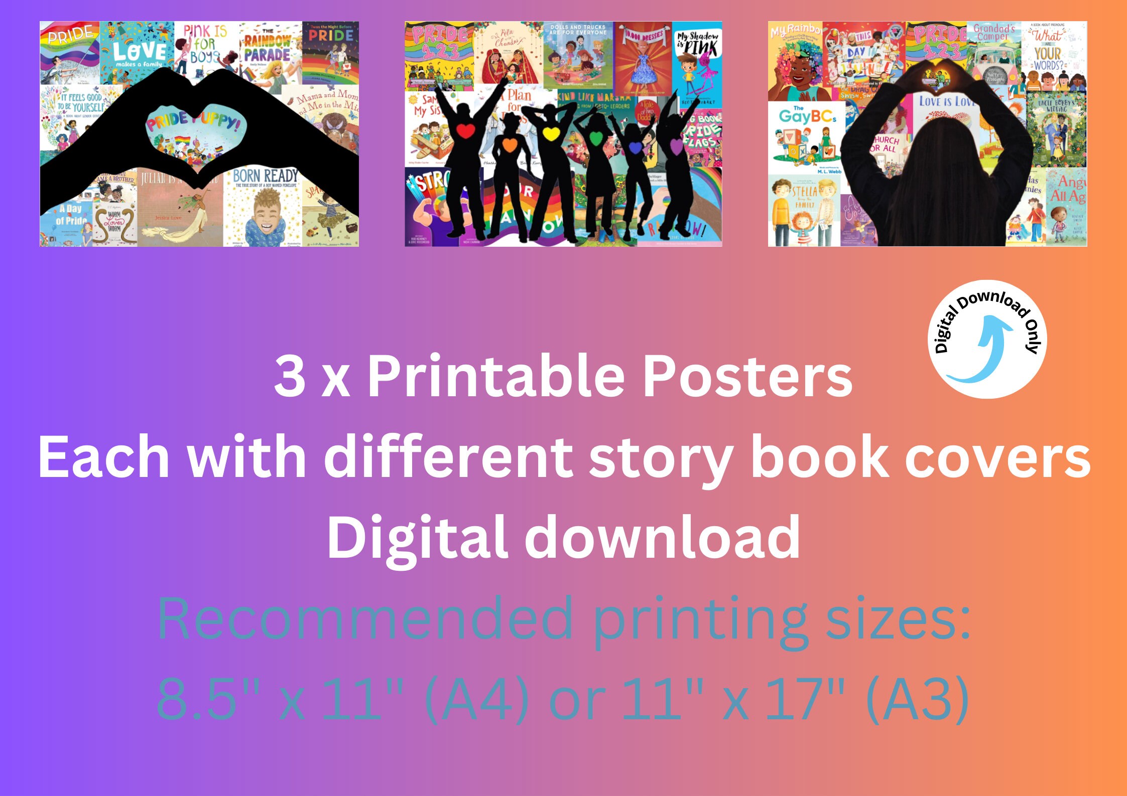 Pride/lgbtqia+ Story Book Posters, Book Week, Classroom Book Posters ...