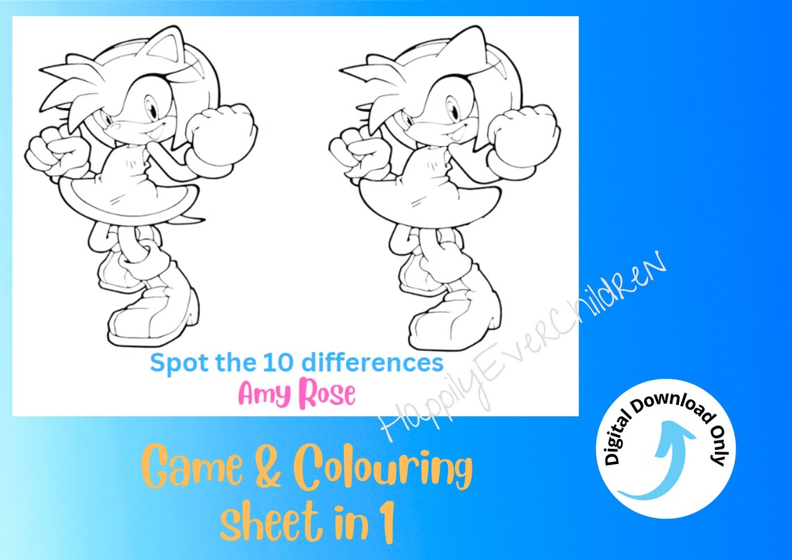 Spot the Difference Activity Page Spot the Difference Spot - Etsy