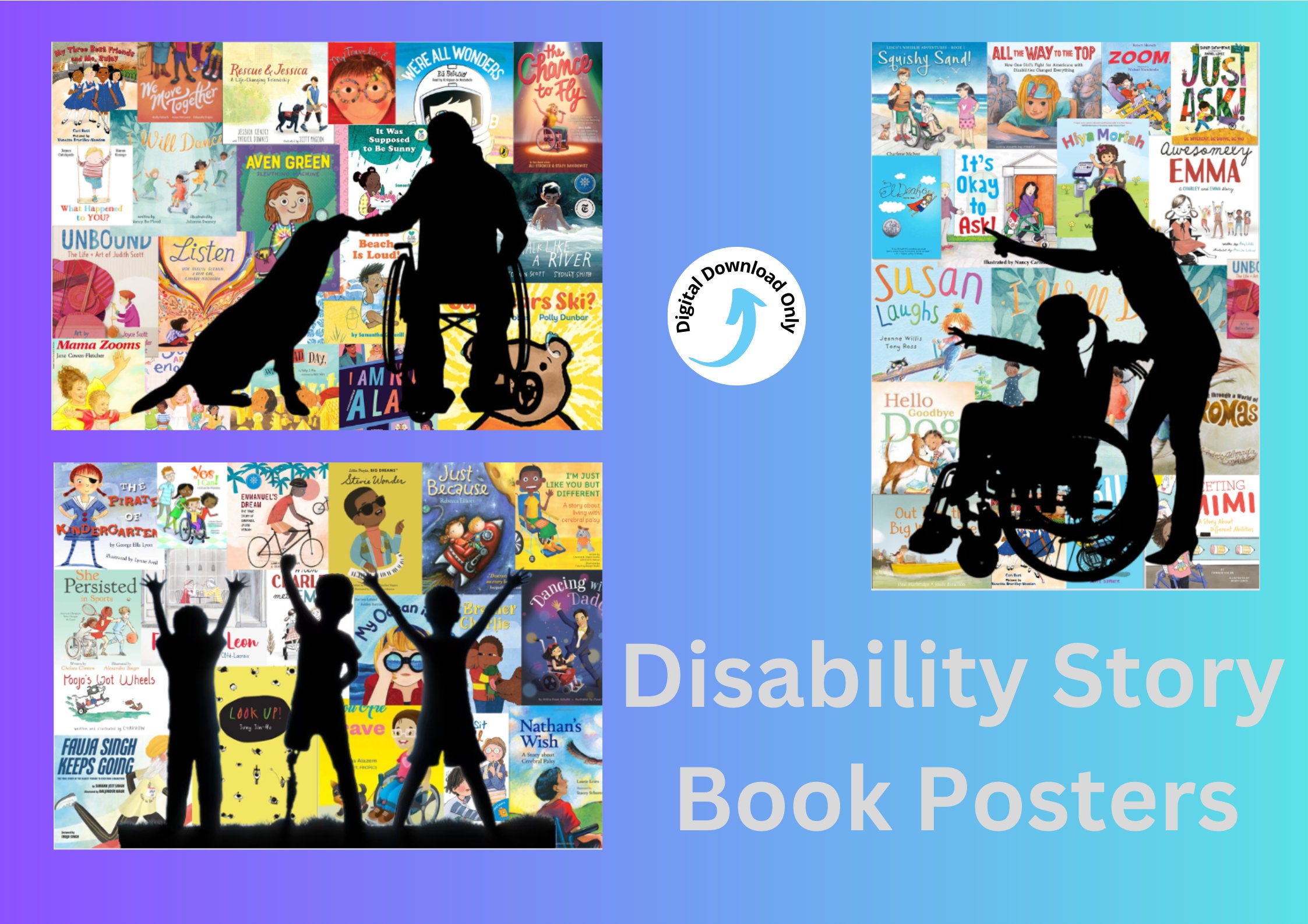 Disability Story Book Posters, Book Week Resources, Library Display ...