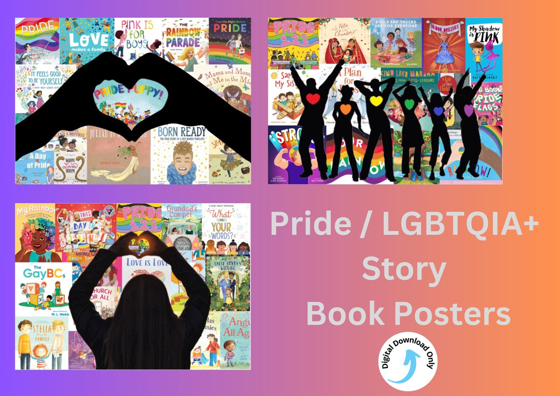 Pride/lgbtqia+ Story Book Posters, Book Week, Classroom Book Posters ...