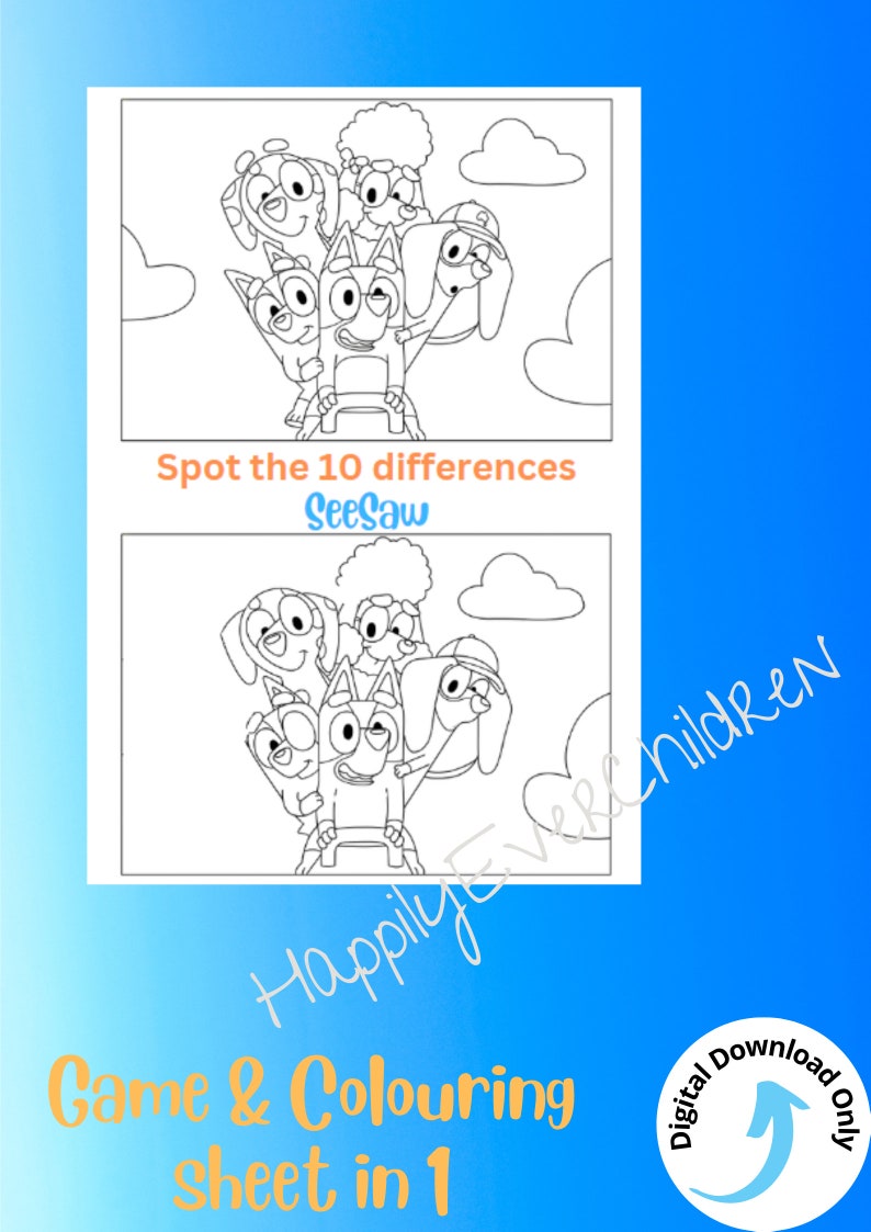 Spot the Difference Activity Page, Spot the Difference, Spot the ...