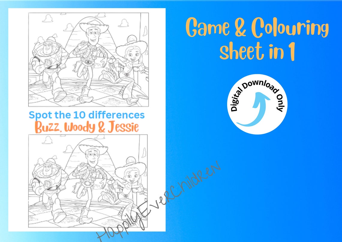 Spot the Differences Activity Page Spot the Difference Spot - Etsy