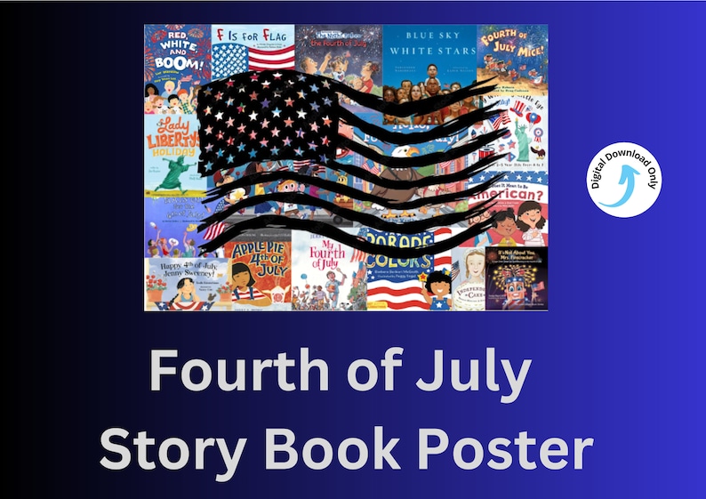 Fourth of July Story Book Poster, Book Week, 4th of July Resources ...