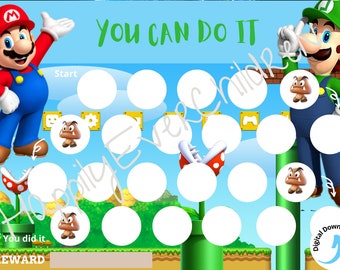 Mario Reward Chart - Etsy Denmark