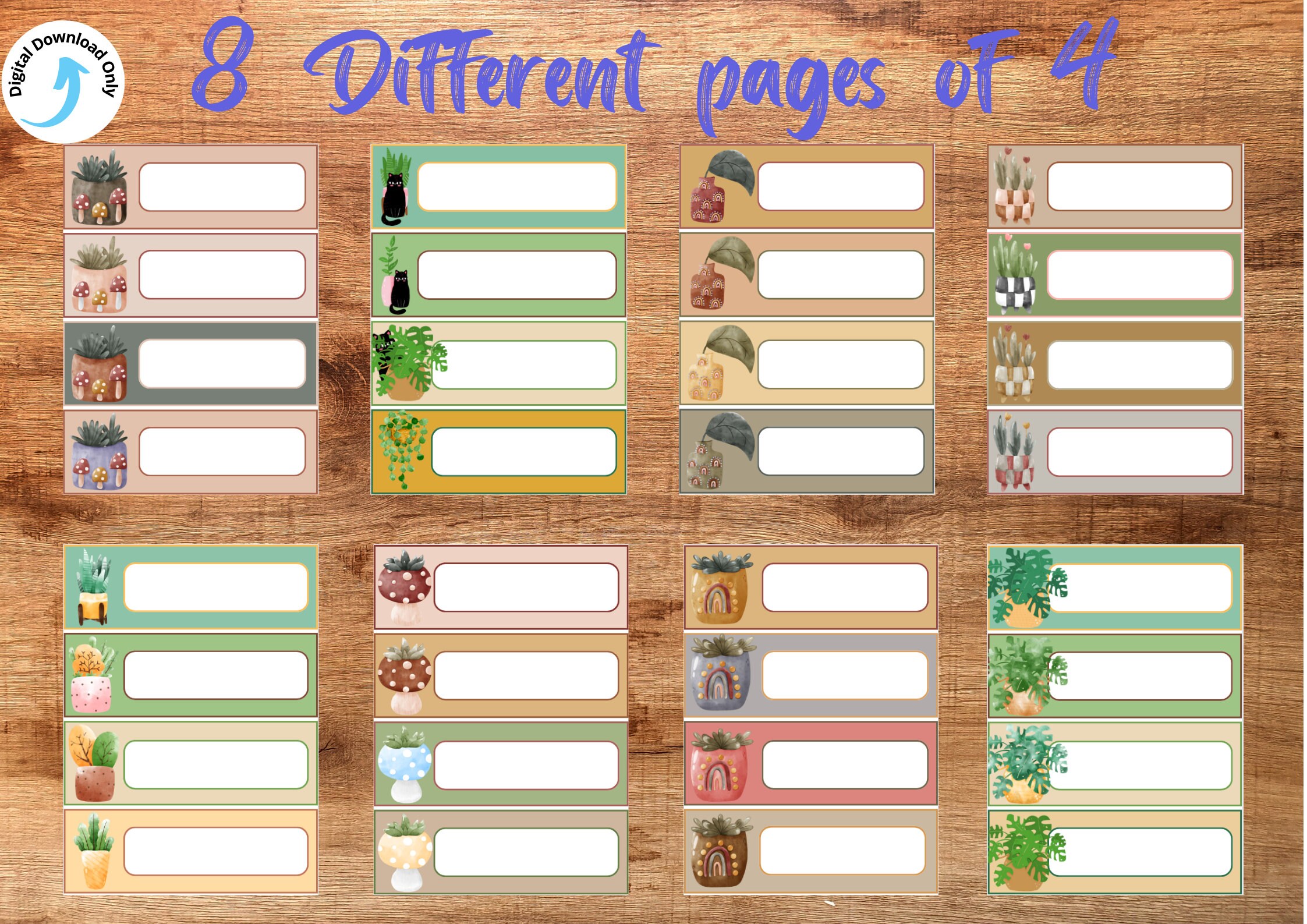 Neutral Boho Classroom Labels Name Tags for Classroom Boho - Etsy