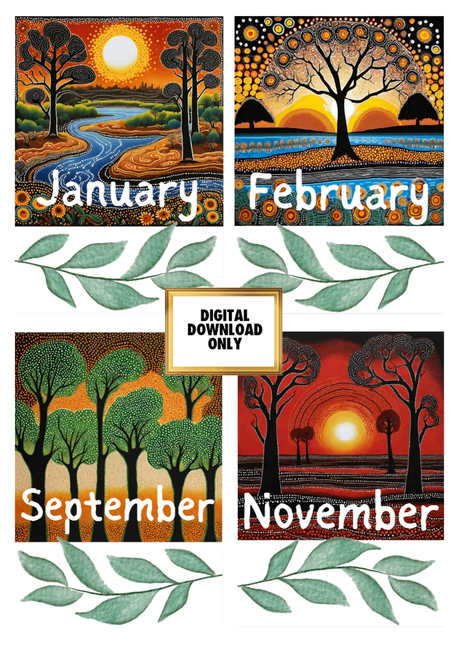 Indigenous Birthday Display for Classroom. Aboriginal Dot Painting ...