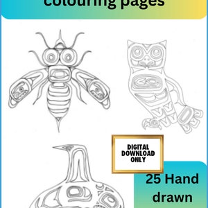 Indigenous Spirit Animal Colouring Pages, Printable Resources, American ...