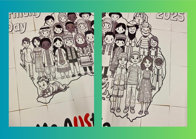 Harmony Day Printable Classroom Mural, Collaborative Student Mural ...