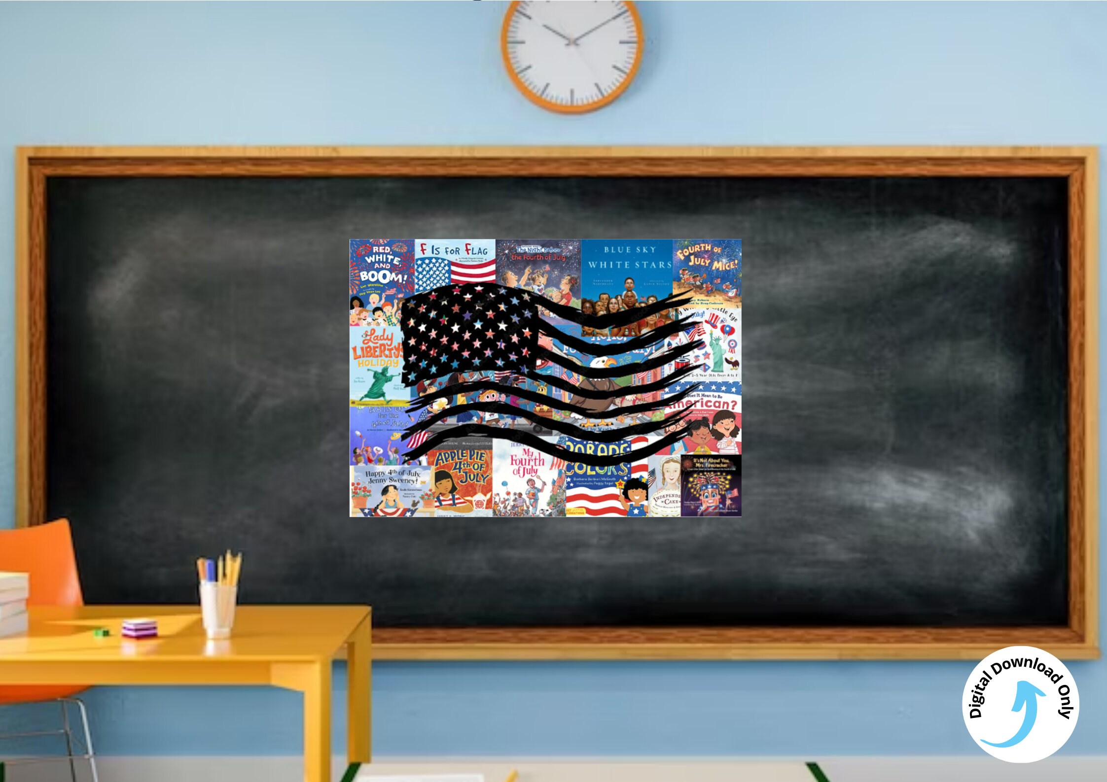 Fourth of July Story Book Poster, Book Week, 4th of July Resources ...
