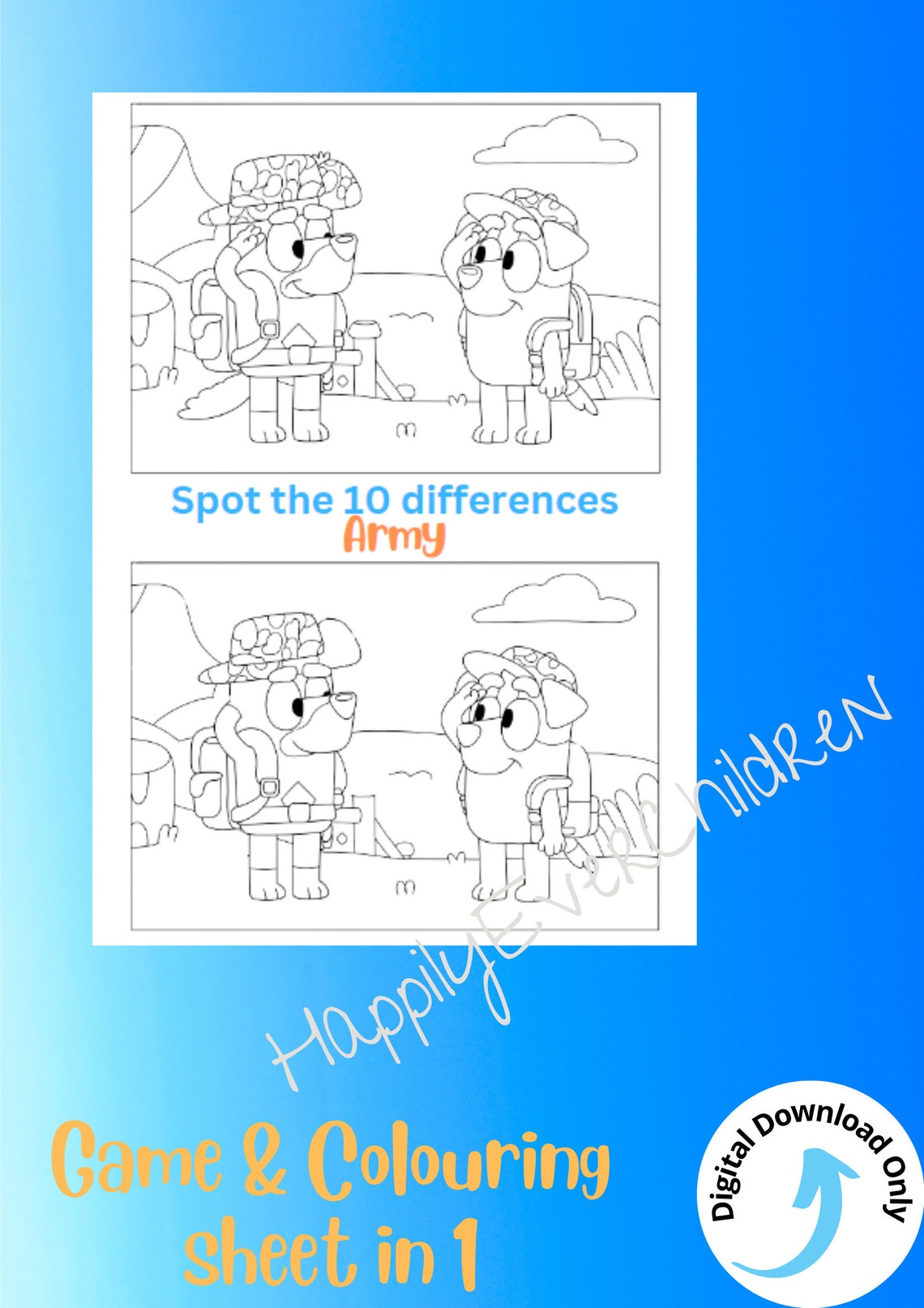 Spot the Difference Activity Page, Spot the Difference, Spot the ...