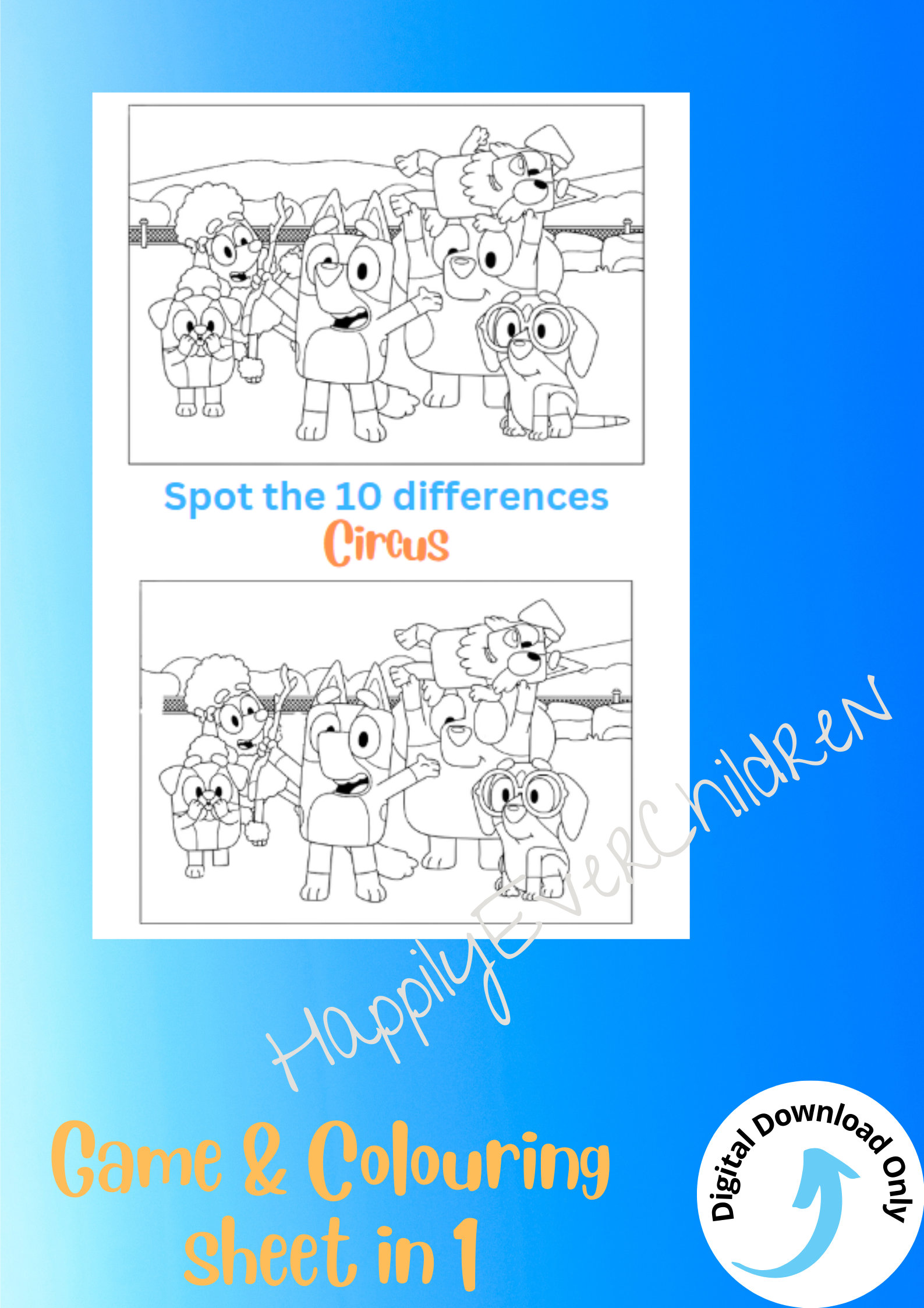 Spot the Difference Activity Page Spot the Difference Spot - Etsy Australia