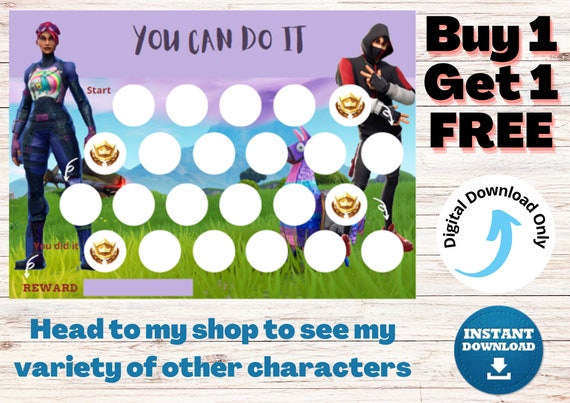 Fortnight Reward Chart Fortnight Printables Fortnight - Etsy