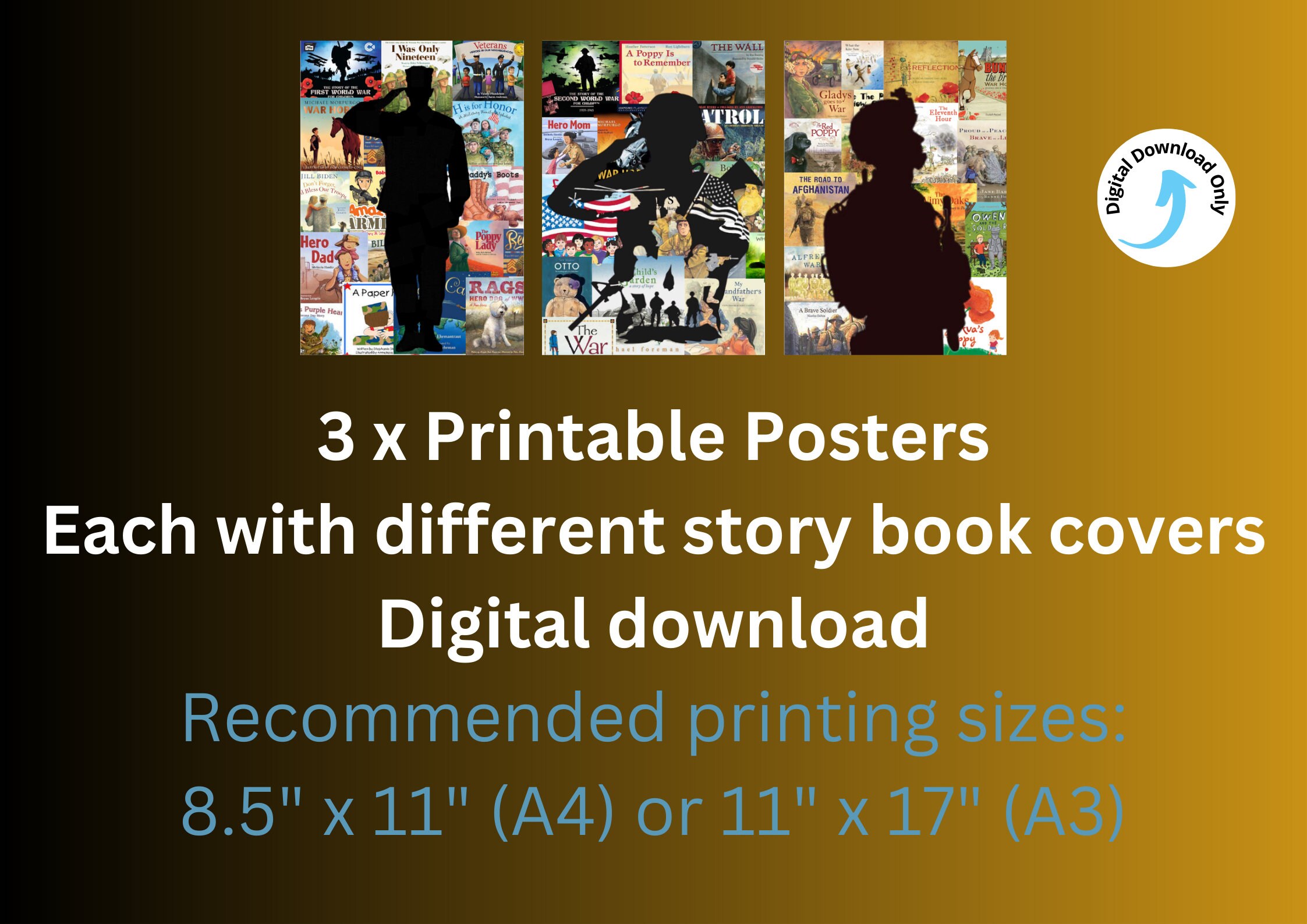 War History Story Book Posters Library Posters Book Week - Etsy