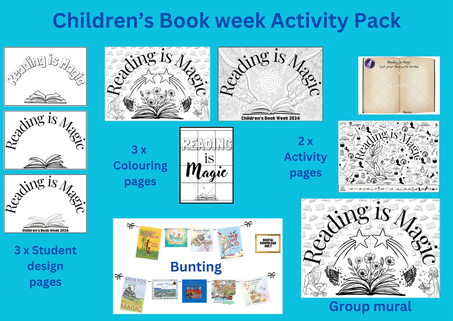 Children's Book Week Classroom Bundle, Book Week Printable Resources ...