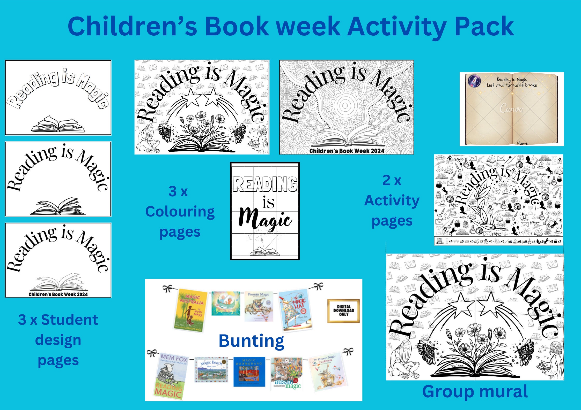 Children's Book Week Classroom Bundle, Book Week Printable Resources ...