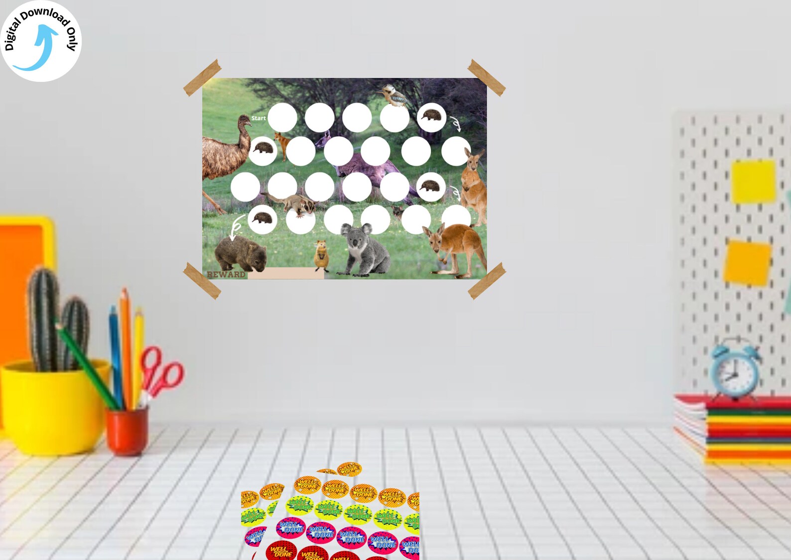 Reward Chart Printable, Reward Chart for Kids, Reward Chart Toddler ...