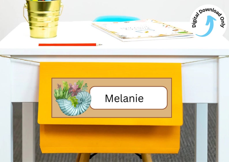 Neutral Boho Classroom Labels, Printable Name Plates, Boho for the ...