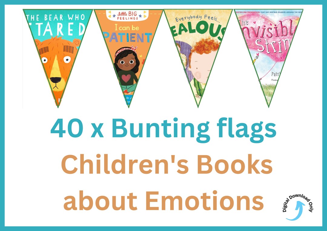 Classroom Bunting, Children's Books About Emotions, Bunting Banners ...