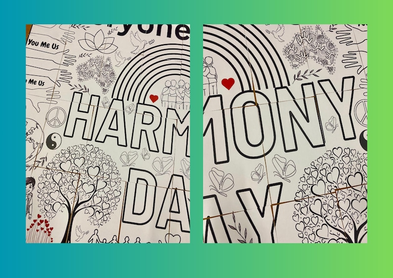 Harmony Day Printable Classroom Mural, Collaborative Student Mural ...