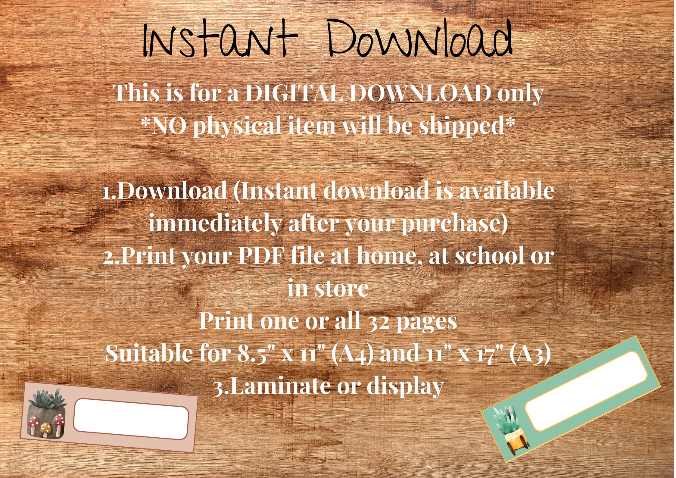 Neutral Boho Classroom Labels Name Tags for Classroom Boho - Etsy