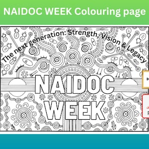 NAIDOC WEEK Printable Colouring Page for Students, NAIDOC Week ...